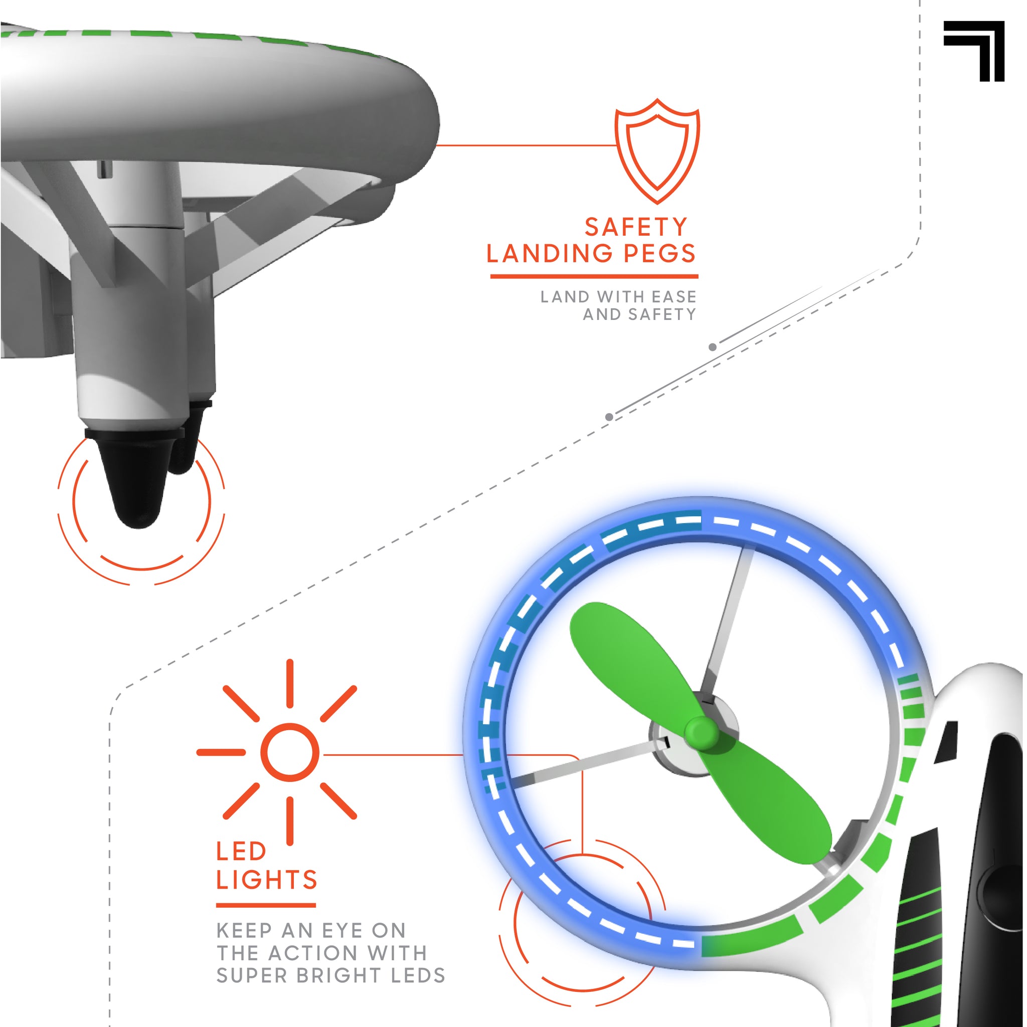 Glow Stunt Drone | Science Museum Shop