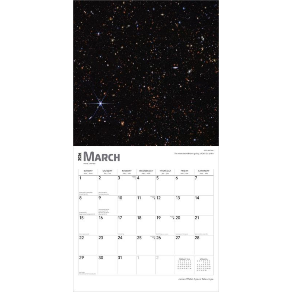 James Webb Space Telescope Calendar 2026 | Science Museum Shop