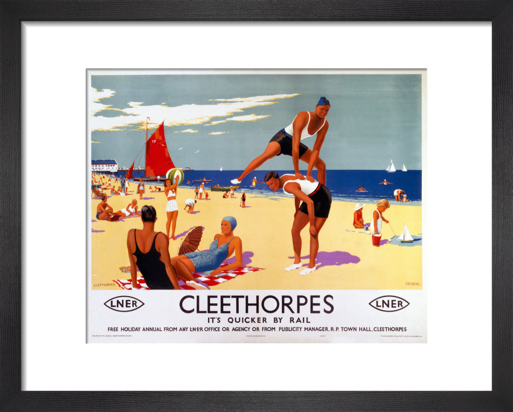 'Cleethorpes: It's Quicker by Rail', LNER poster, 1941. | Science ...