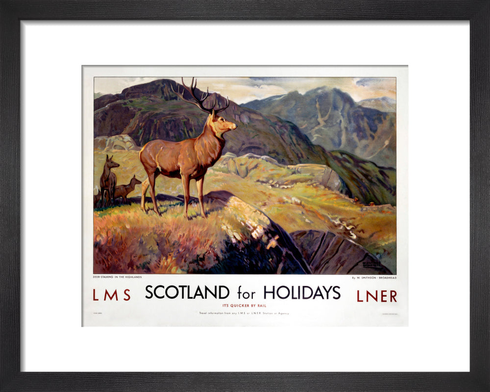 'Scotland for Holidays', LMS/LNER poster, 1923-1947. | Science Museum Shop