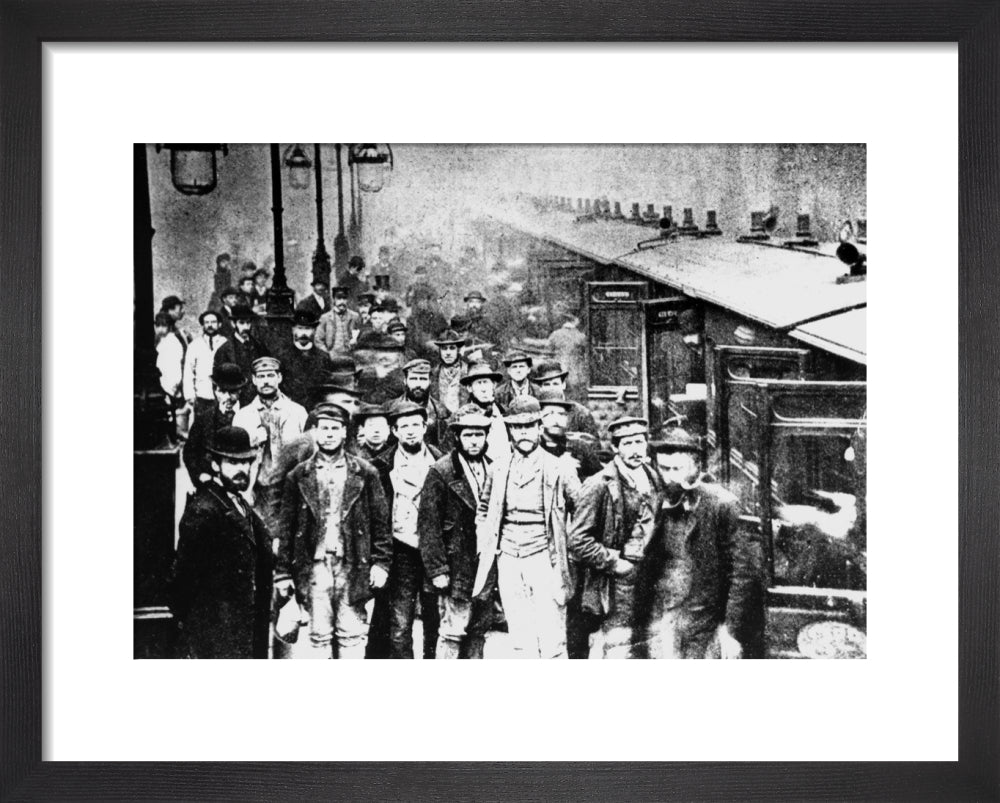 Workmen waiting at Liverpool Street Station, 25 October 1884. | Science ...