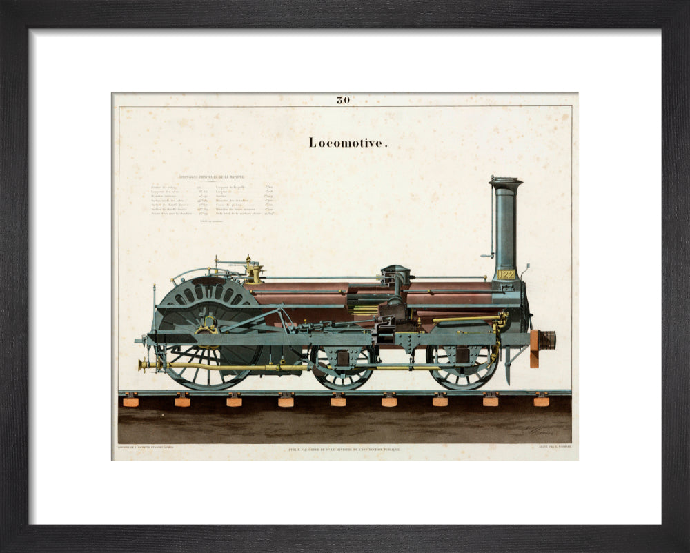 Steam locomotive, 1856. | Science Museum Shop