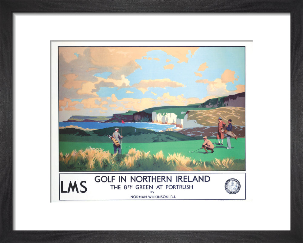 'Golf in Northern Ireland', LMS poster, c 1925. | Science Museum Shop