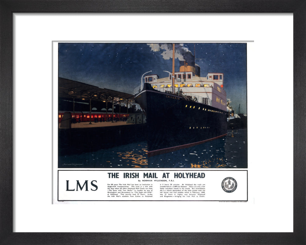 'The Irish Mail at Holyhead', c 1925. | Science Museum Shop